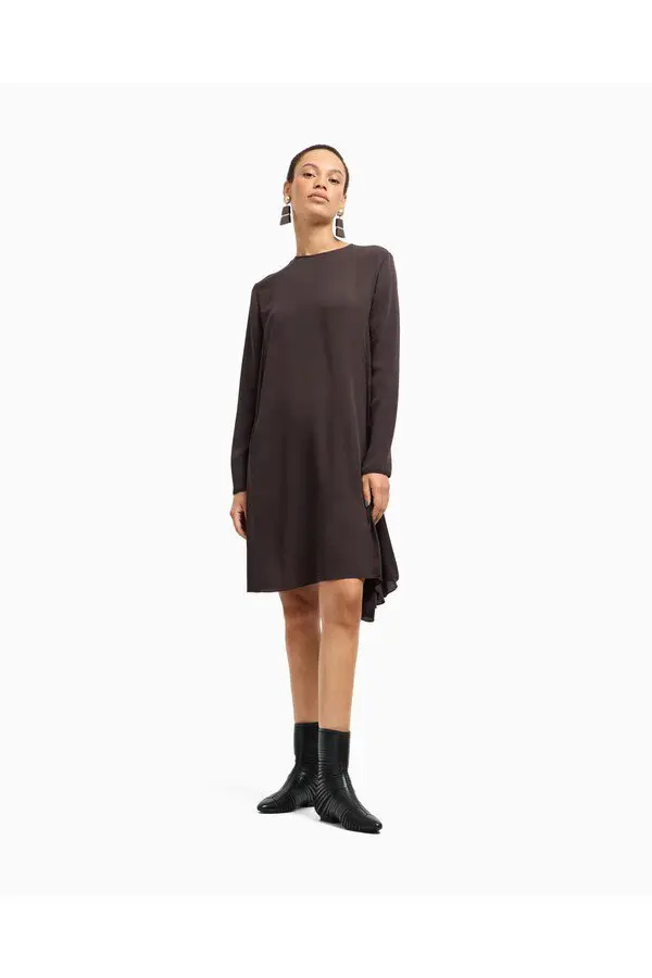 Giorgio Armani Silk Asymmetric Hem Dress