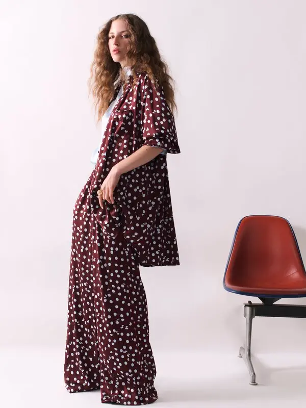 DVF X HENRY ZANKOV Verick Wide Leg Pants