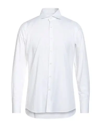 BAGUTTA Shirt Size Cotton, Elastane - White