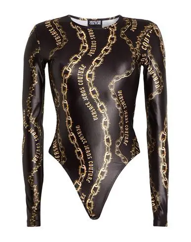 Versace Bodysuit In Polyester And Elastane - Black