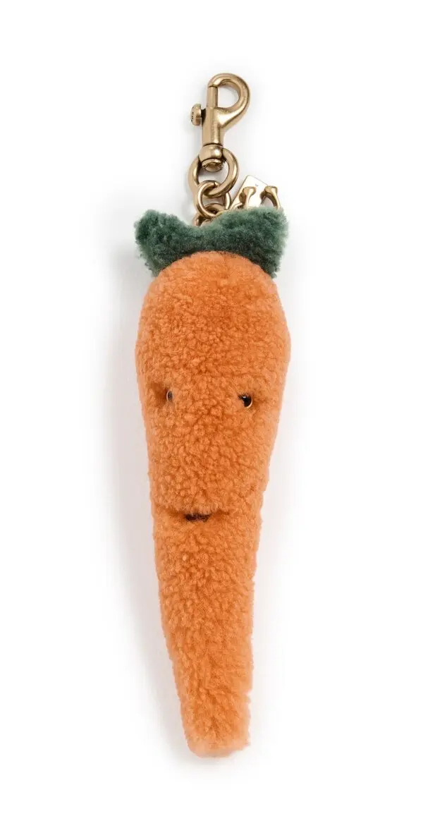 Coach Runway Shearling Carrot Bag Charm