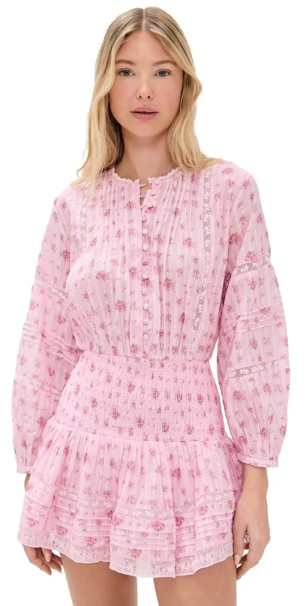 LoveShackFancy Janis Mini Dress