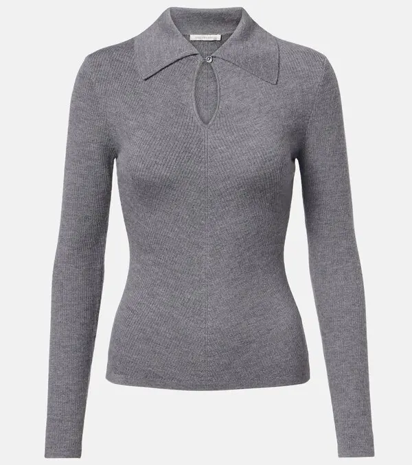 EMILIA WICKSTEAD Ambrose Wool Sweater - Grey