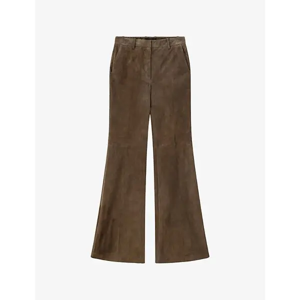JOSEPH Tafira Stretch-suede Trousers