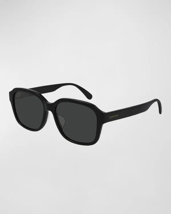 Gucci Temple-logo Square Sunglasses