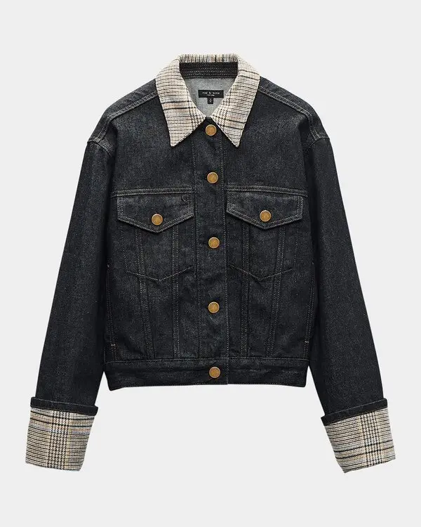 Rag & Bone Harriet Denim Trucker Jacket - Twilight C