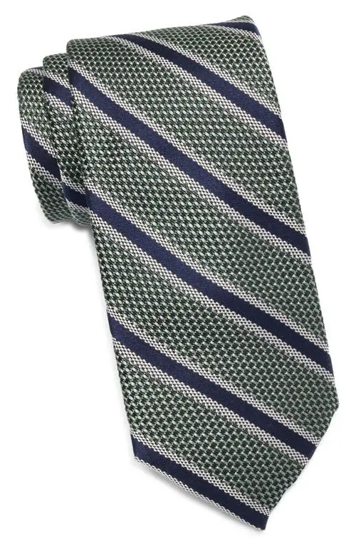 Nordstrom Talman Stripe Silk Neck Tie - Jade