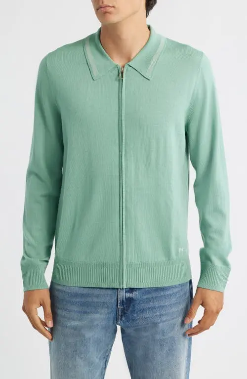 Paul Smith Merino Wool Half-zip Sweater - Green