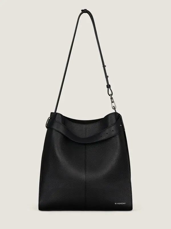 Givenchy Medium Belted Hobo Bag In Grained Leather