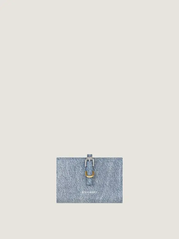Givenchy Voyou Wallet In Denim