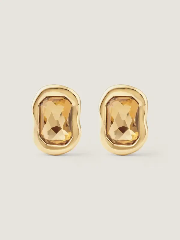 Givenchy Sculptural Crystal Earrings