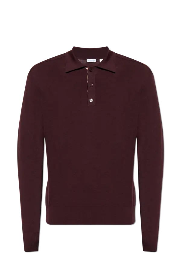 Burberry Marcus" Long Sleeve Polo