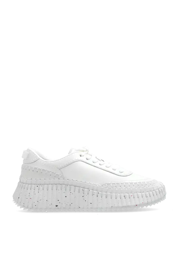 Chloé Nama Platform Sneakers - White