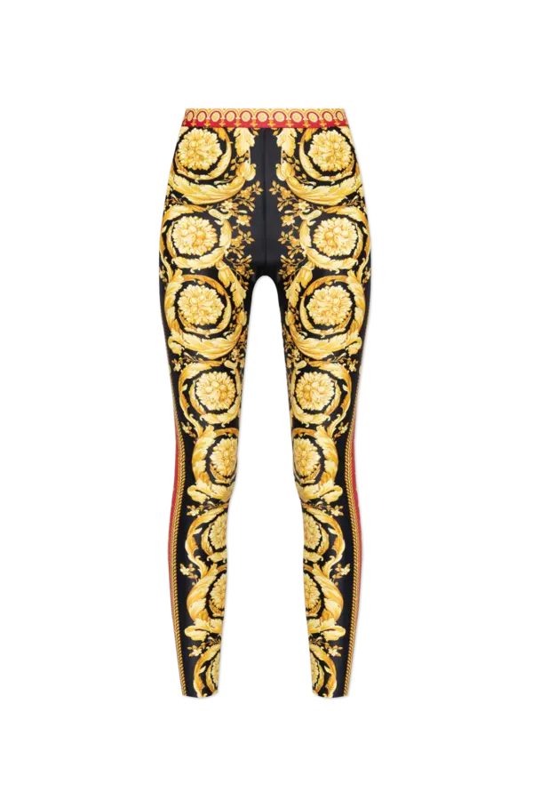 Versace Leggings With 'barocco' Print - Multicolour