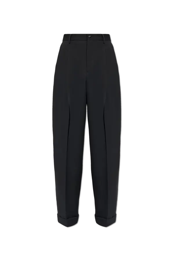 Dolce & Gabbana Creased Wide-leg Trousers