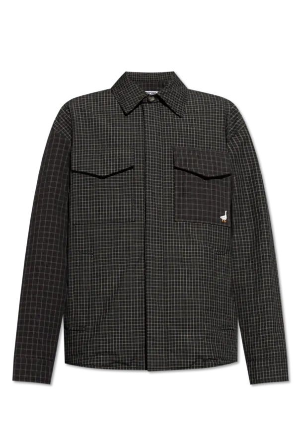 Moschino Checkered Cotton Jacket With Pocket