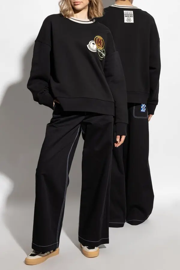 Moncler 8 Palm Angels Logo Patch Cotton Sweater