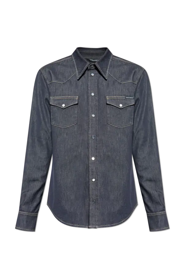 Dolce & Gabbana Denim Shirt - Navy Blue
