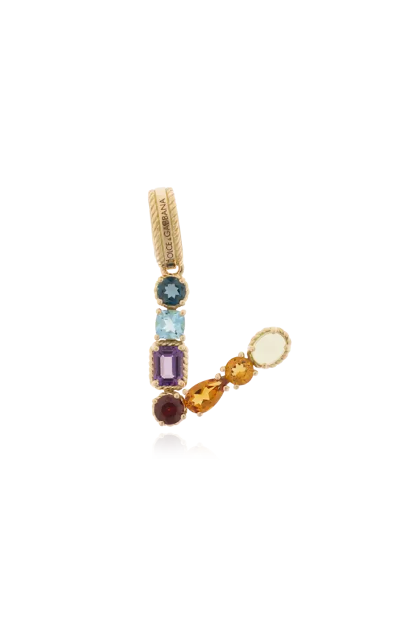 Dolce & Gabbana 18kt Yellow Gold Pendant With Gemstones