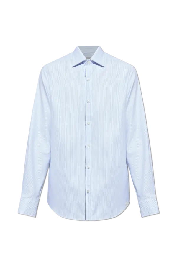 Paul & Shark Shirt With A Striped Pattern - Light Blue