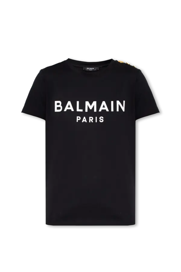 Balmain Logo T-shirt - Black