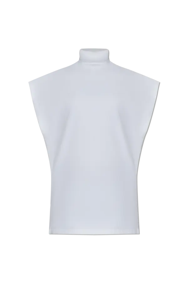 Alaïa Top With Structured Stand Collar