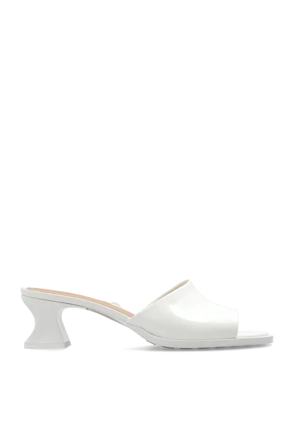 Bottega Veneta Cha-cha’ Heeled Mules - White