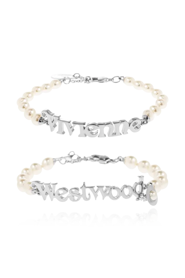 VIVIENNE WESTWOOD Set Of Two Pearl Bracelets - Silver