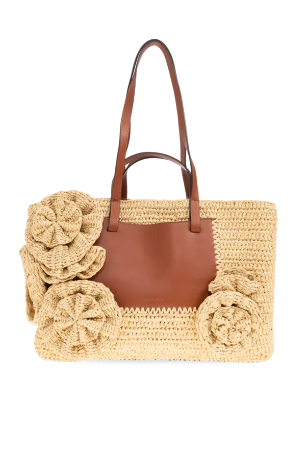 Ulla Johnson Lali Floral Shopper Bag - Beige
