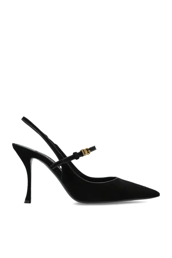 Dolce & Gabbana Suede Slingback High-heeled Shoes