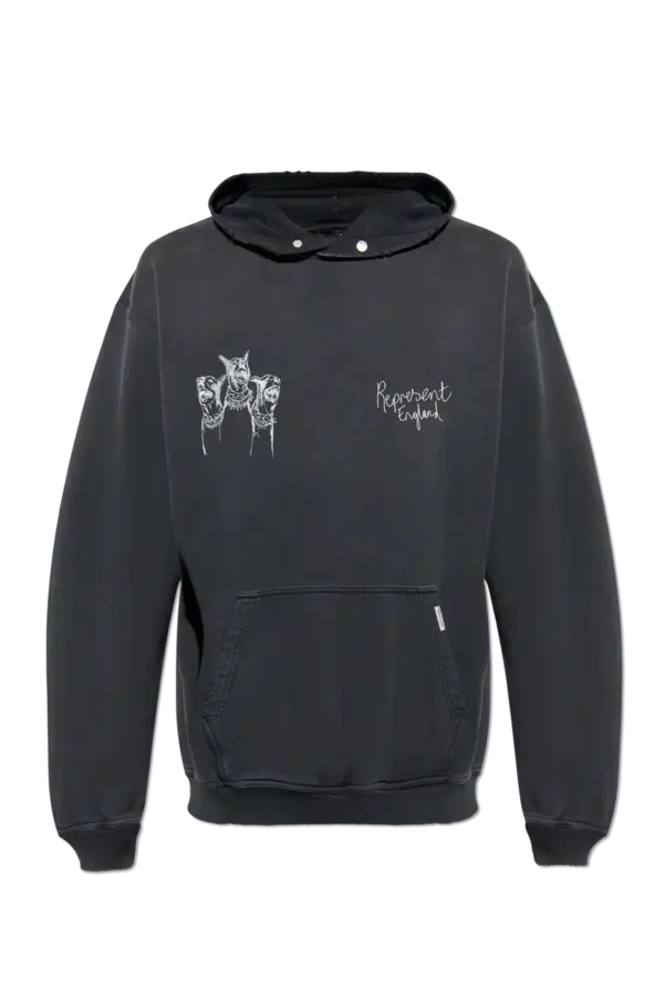 REPRESENT Dog Head Graphic Hoodie