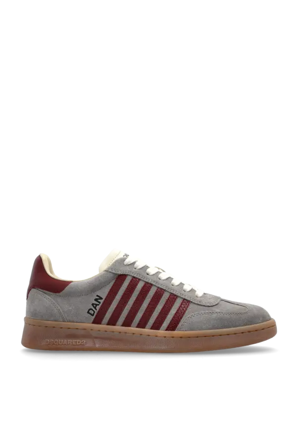 Dsquared2 Boxer Leather And Suede Sneakers