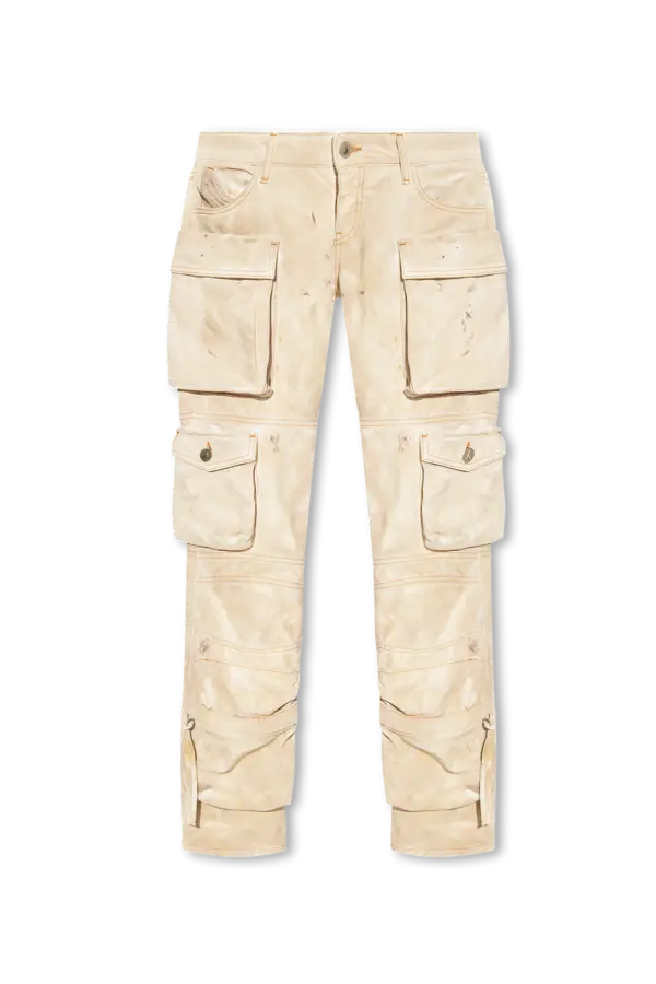 Attico Essie Distressed Cargo Jeans