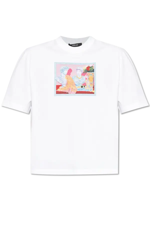 Versace T-shirt With Colorful Print