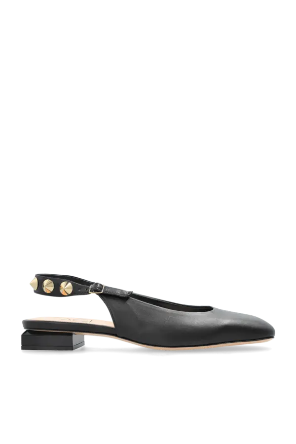 Agl Angie Heeled Leather Ballet Flats