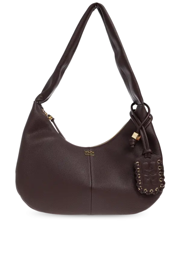 GANNI Hobo Shoulder Bag - Brown