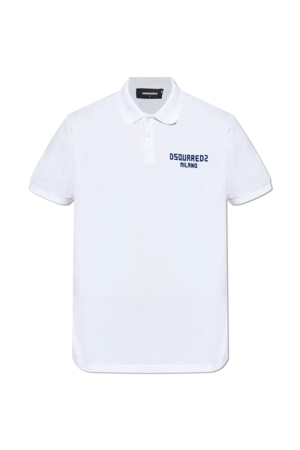 Dsquared2 Polo With Logo - White