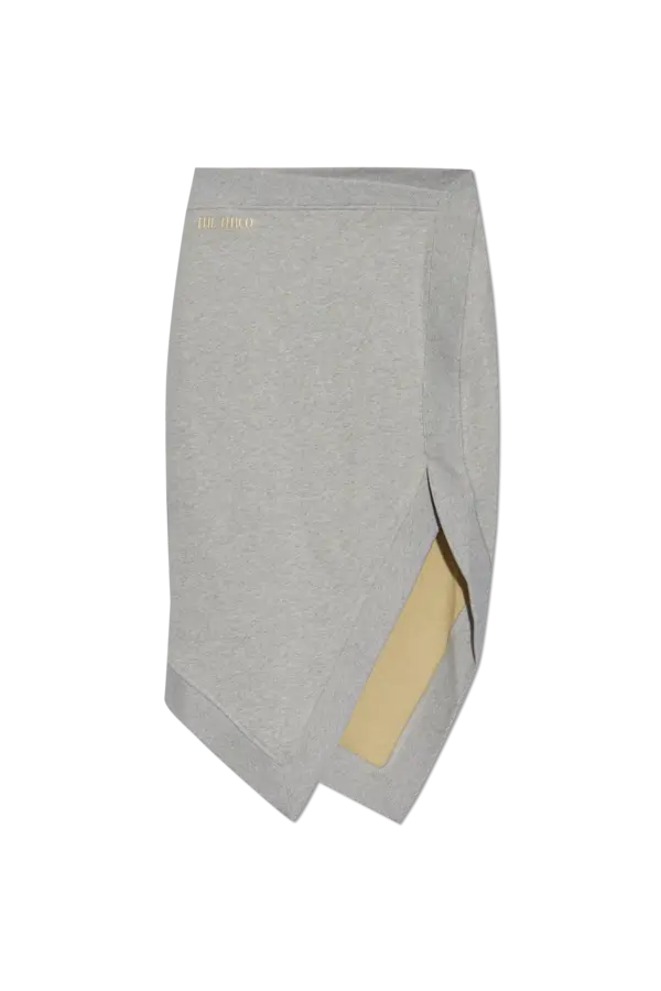 Attico Asymmetrical Skirt With Logo