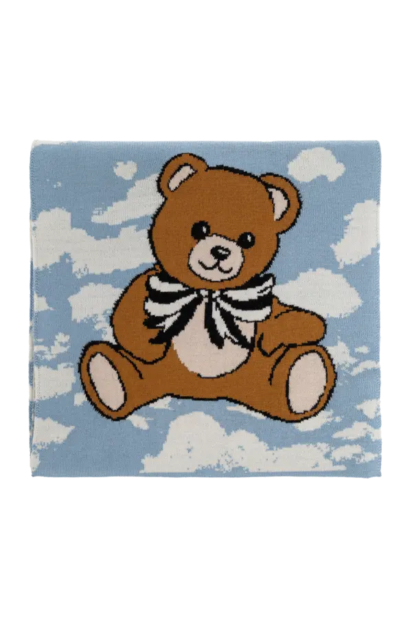 Moschino Scarf With A Characteristic Teddy Bear Motif