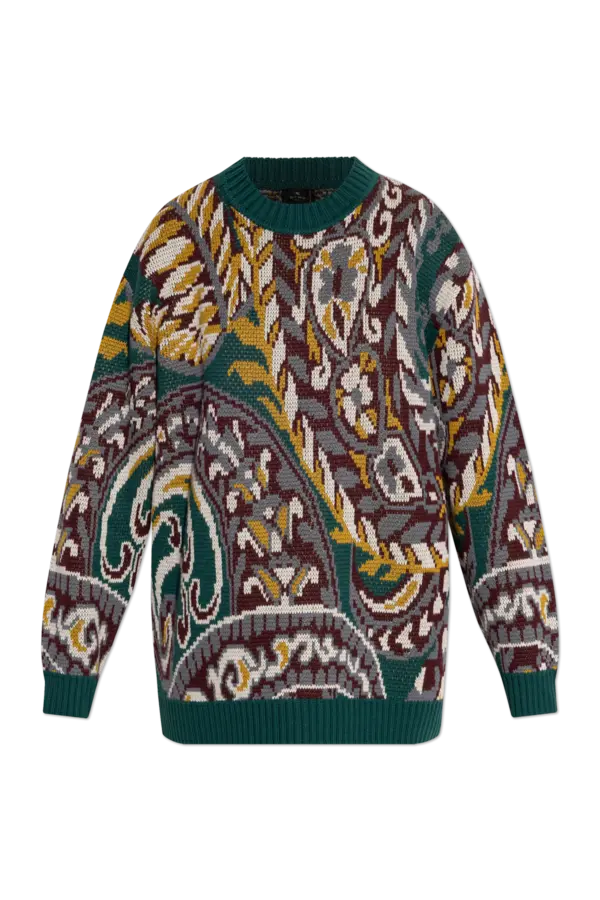 Etro Patterned Crew Neck Sweater - Multicolour
