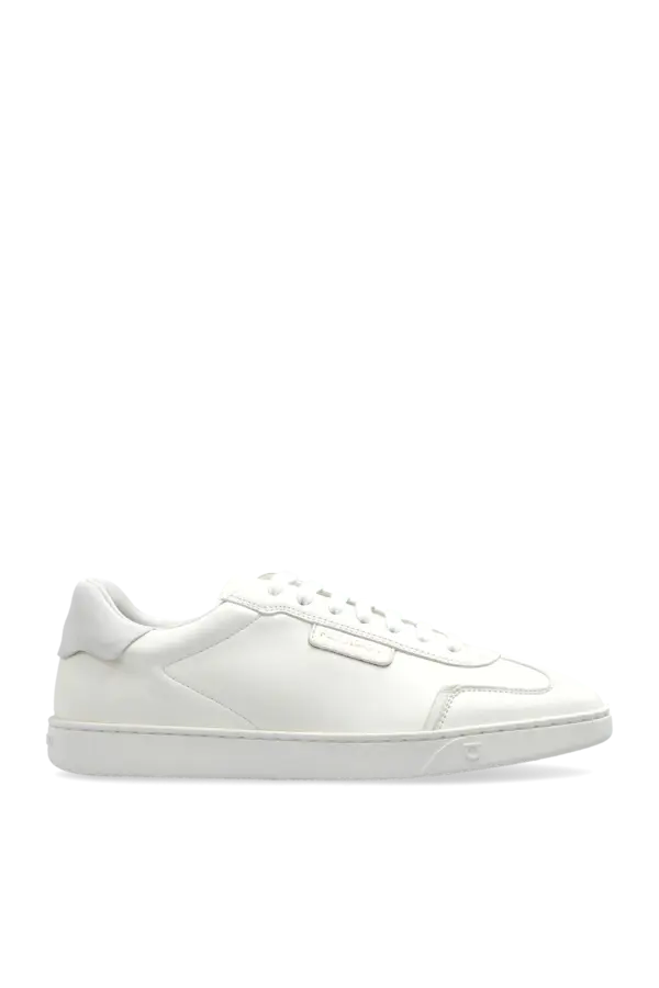 FERRAGAMO Athena Leather Sneakers - White