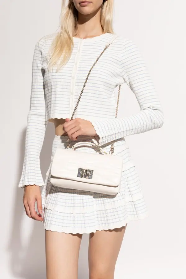 Furla 1927 Mini Top Handle Bag - Cream