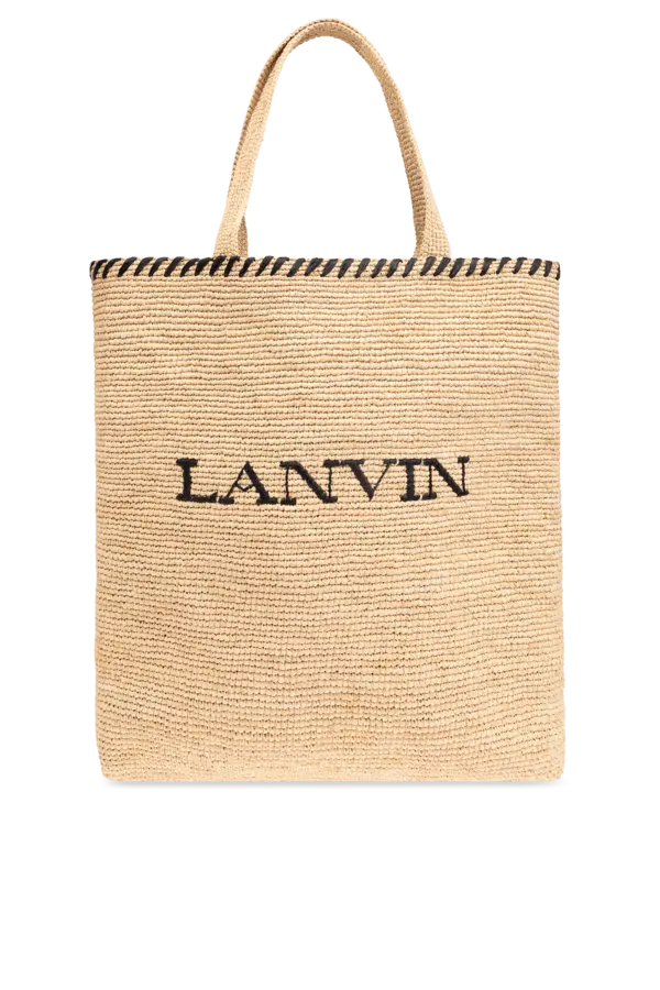 LANVIN Woven Shopper Bag