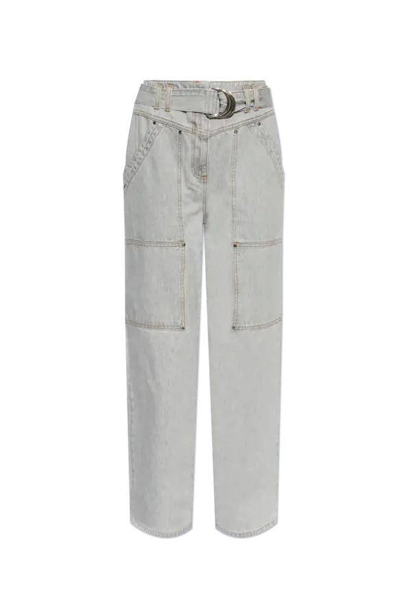 IRO PARIS Helioz High-waist Straight-leg Jeans