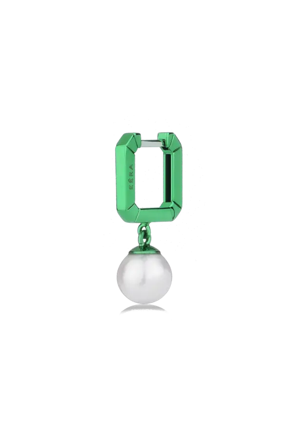 EERA Candy Mini Pearls Single Earring - Green