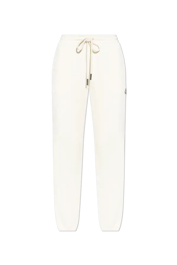 Moncler Logo Sweatpants - Cream
