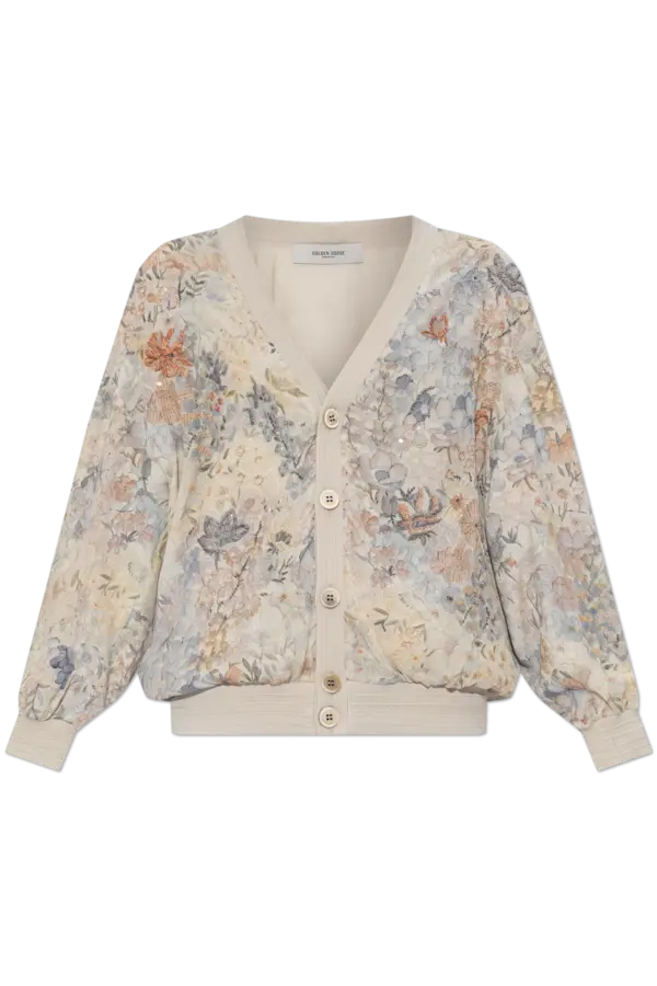 Golden Goose Cardigan With Shimmering Appliqués