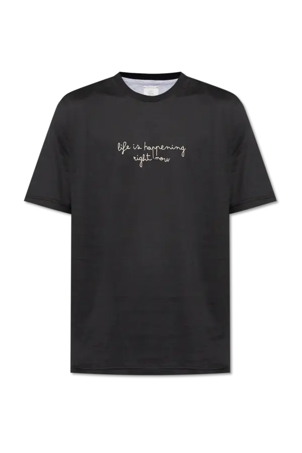 Eleventy T-shirt With Embroidery