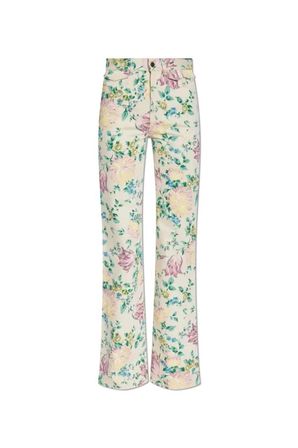 Chloé Floral Motif Jeans