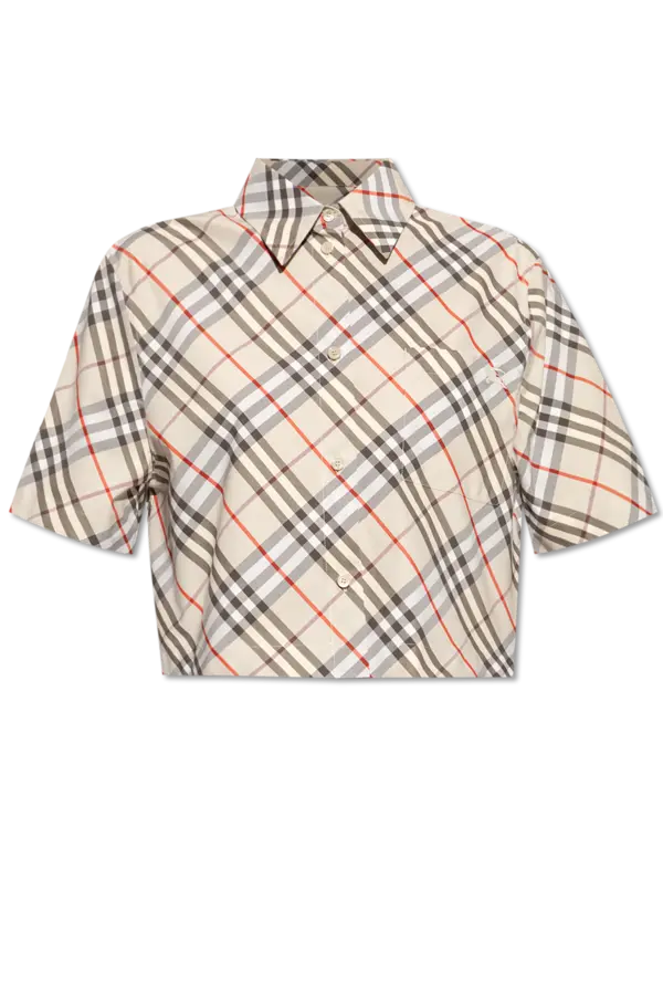 Burberry Short Checked Shirt